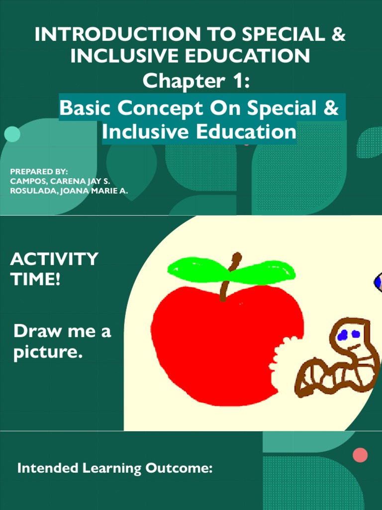Chap 1 - Inclusive Education & SpEd | PDF | Inclusion (Education ...