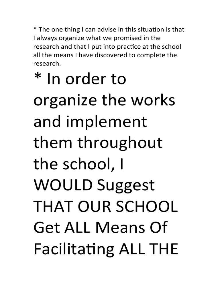 Organizing School Research Projects | PDF