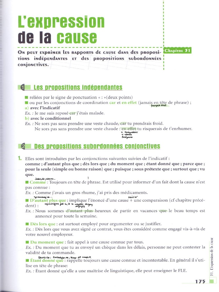 L'expression de La Cause 1 (PUG) PDF | PDF