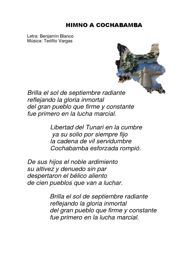 Himno A Cochabamba | PDF