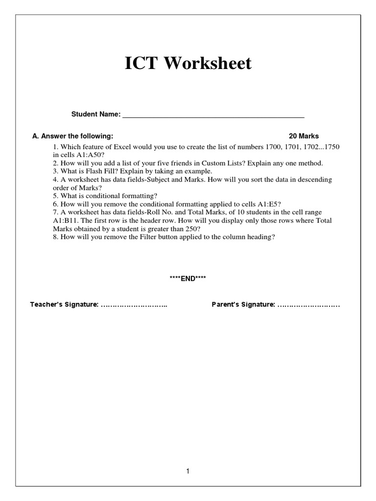 Grade 7 ICT Assignment Worksheet | PDF | Art | Computers