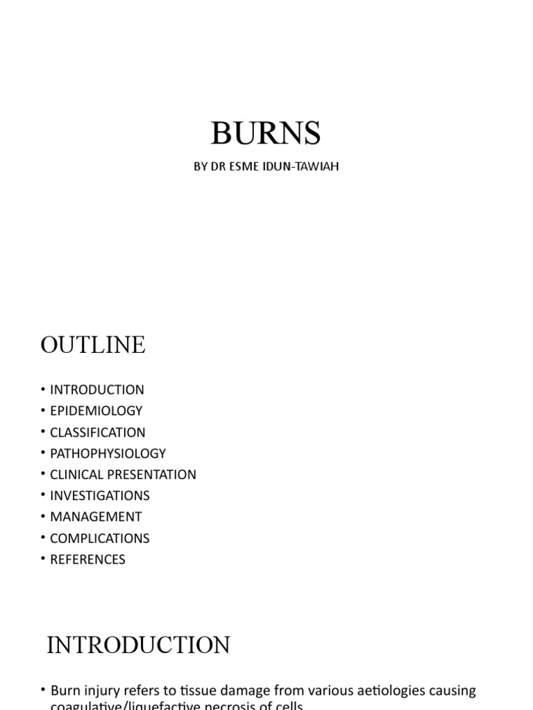 BURNS | PDF | Burn | Shock (Circulatory)