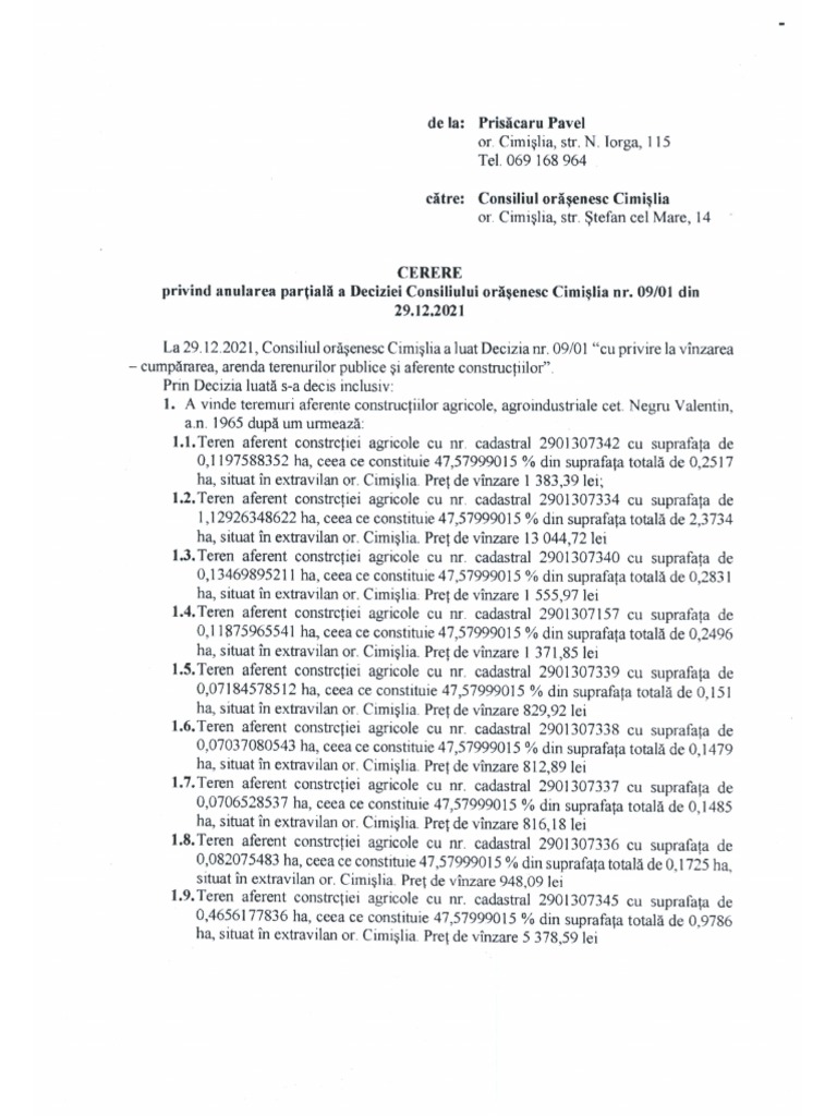 Cerere Primarie | PDF