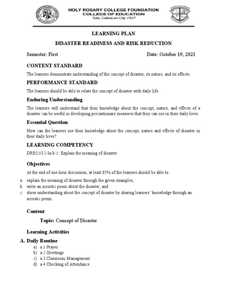 Bloomington STs-LESSON-PLAN | PDF | Natural Disasters | Volcano