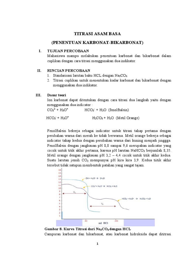 Karbonat Bikarbonat | PDF