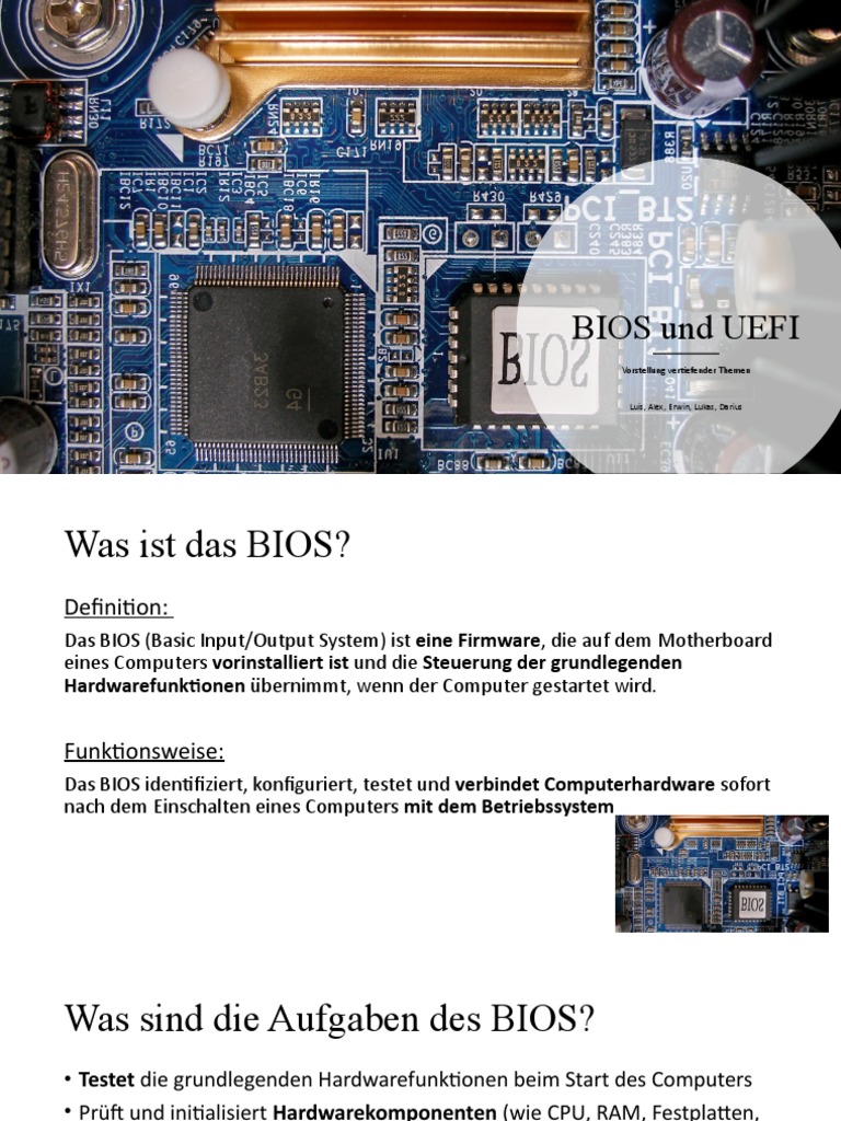 BIOS Und UEFI | PDF