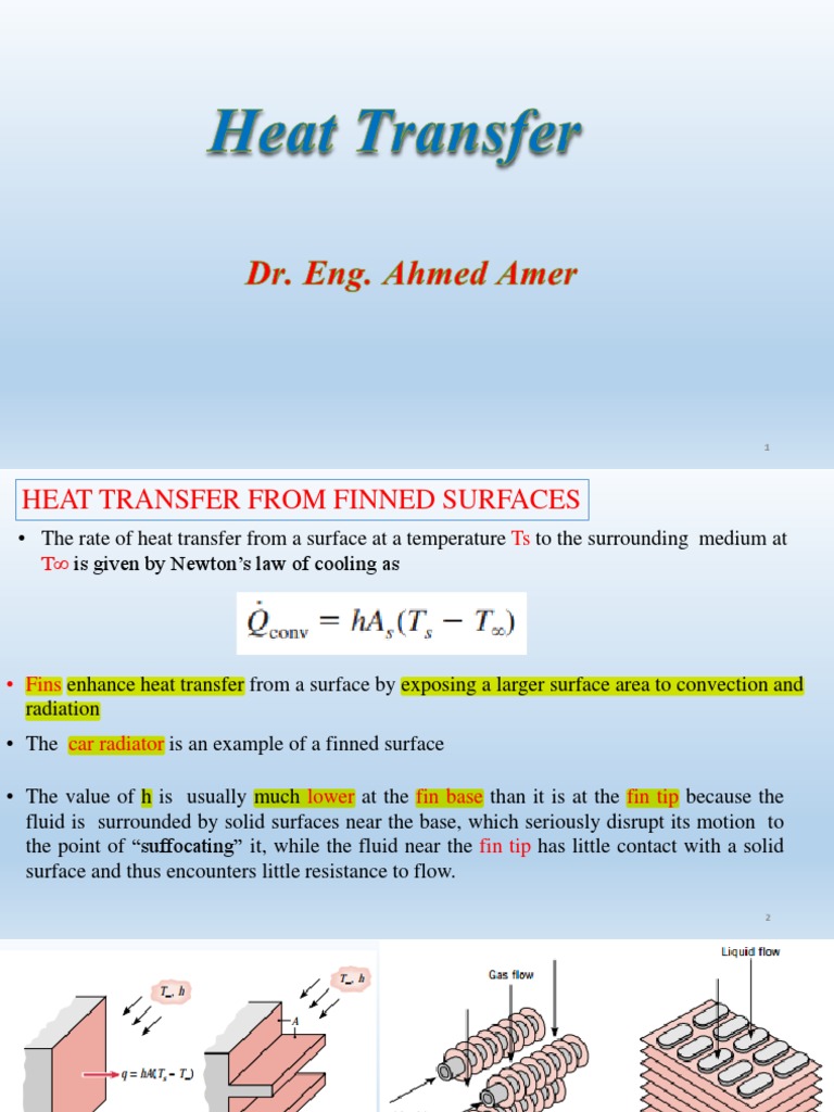 Fins (Heat Transfer) | PDF | Heat Transfer | Thermal Conduction