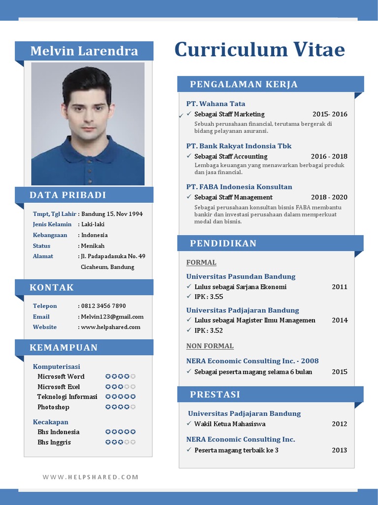 Contoh CV-09 | PDF | Karier & Perkembangan | Bisnis