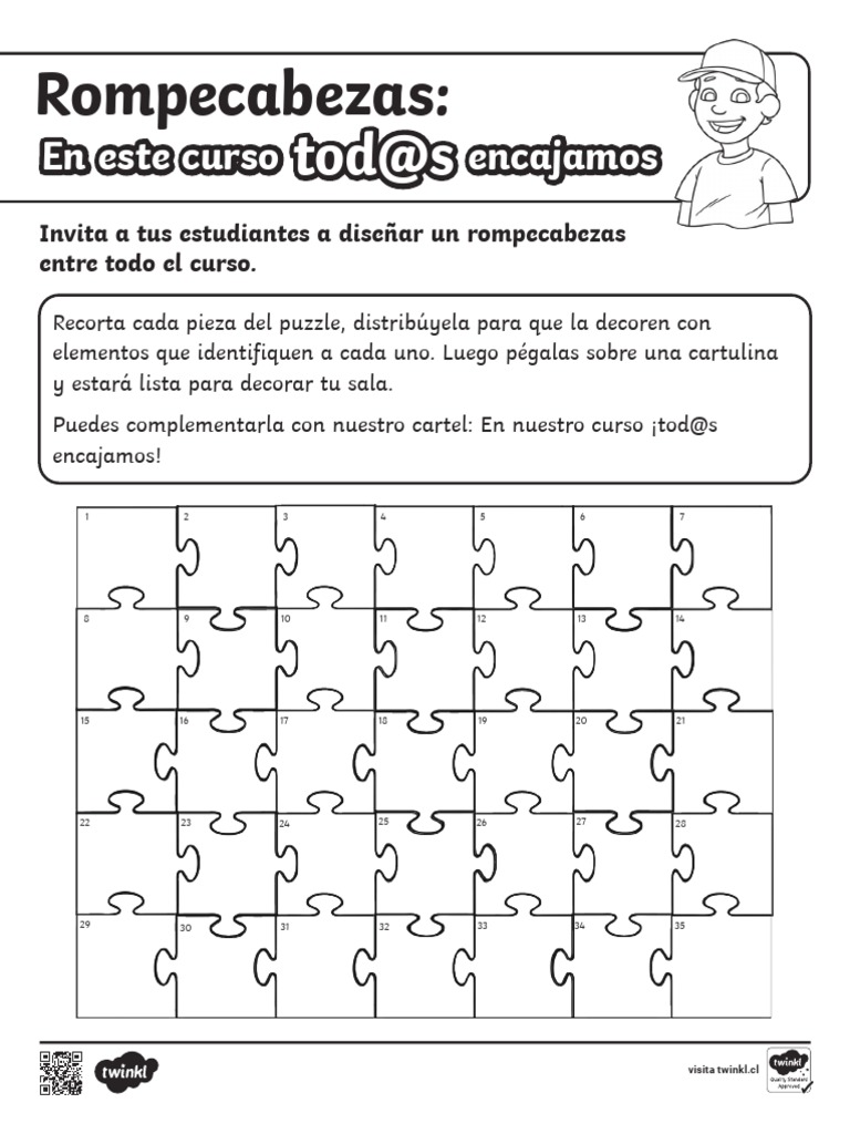 Rompecabezas: Todos Encajamos en Clase | PDF