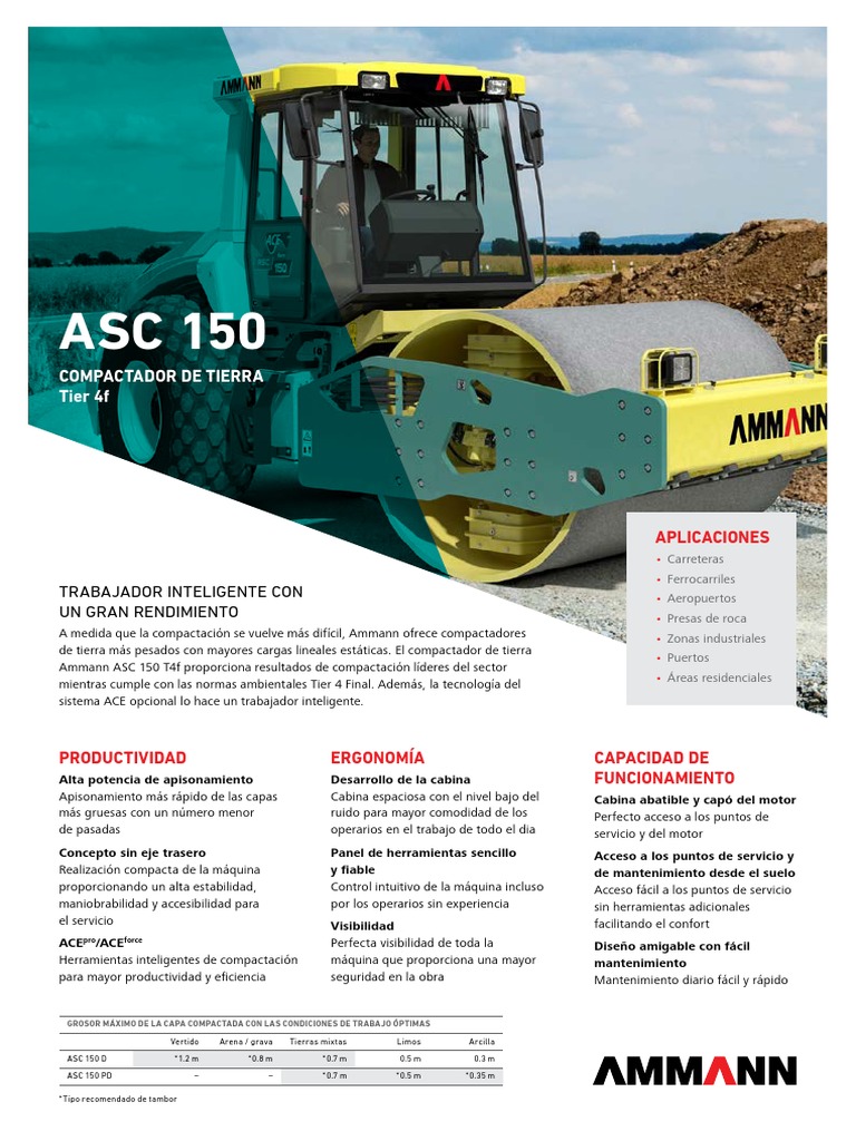 Cilindro AMMAN Asc - 150 | PDF | Factores humanos y ergonomía