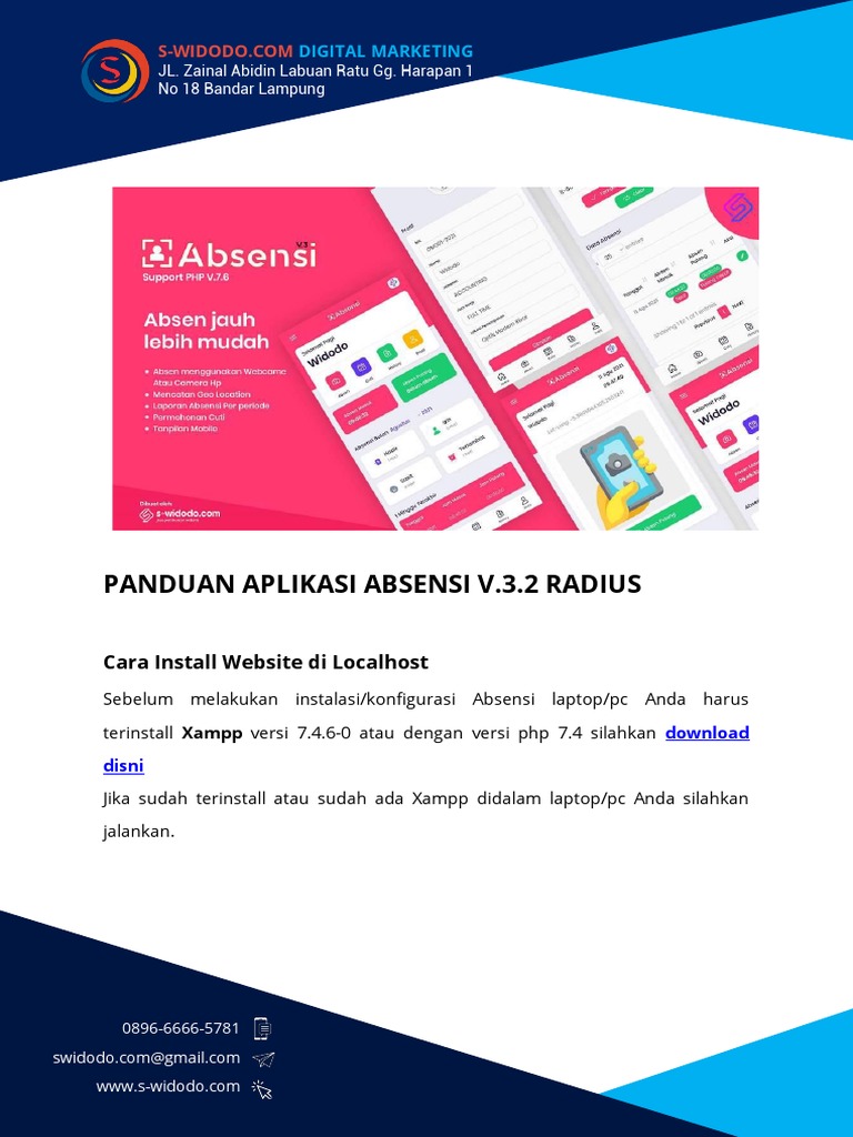 Panduan Instalasi Absensi V3.2 di Localhost | PDF