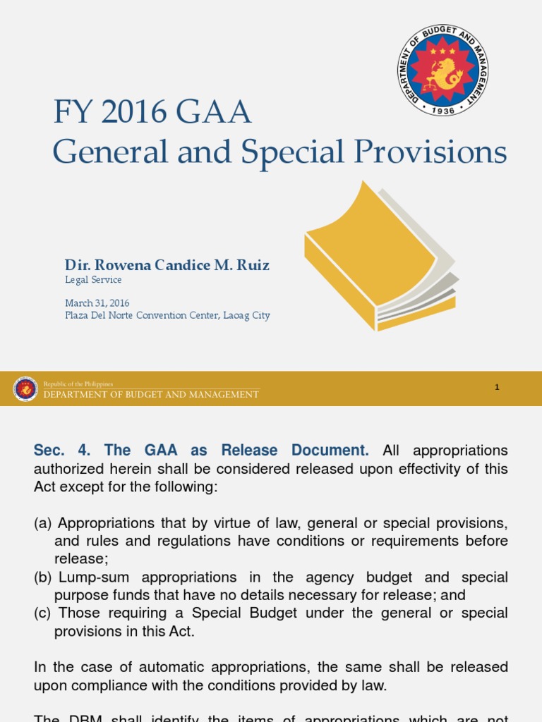 FY 2016 GAA General Special Provisions PDF | PDF | Public–Private Partnership | Pension