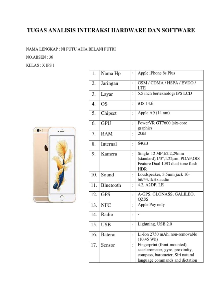 Tugas Analisis Interaksi Hardware Dan Software | PDF