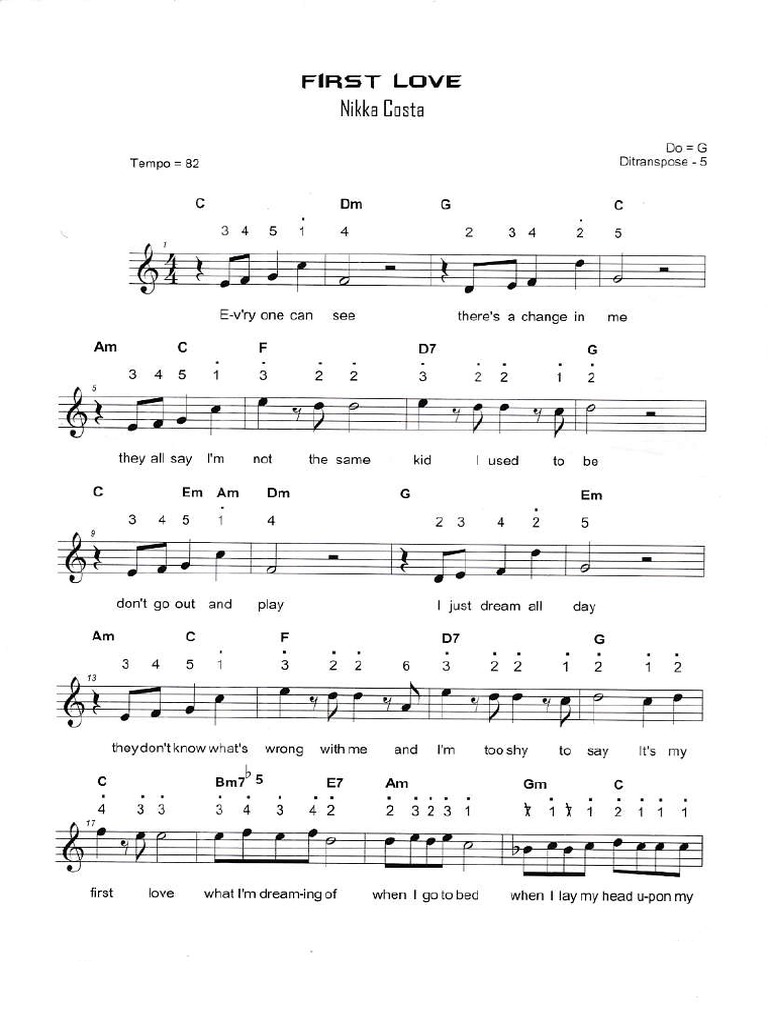 First Love - Nikka Costa PDF | PDF