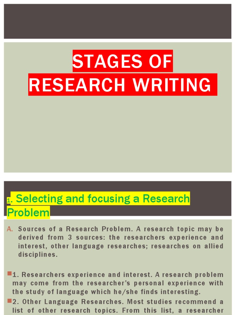 Designing The Research Problem and Research Title | PDF | Methodology ...