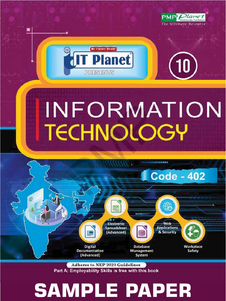 Sample Paper It Code 402 Class X Pdf Pdf