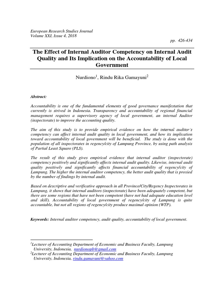 Internal Auditor | PDF | Audit | Internal Audit