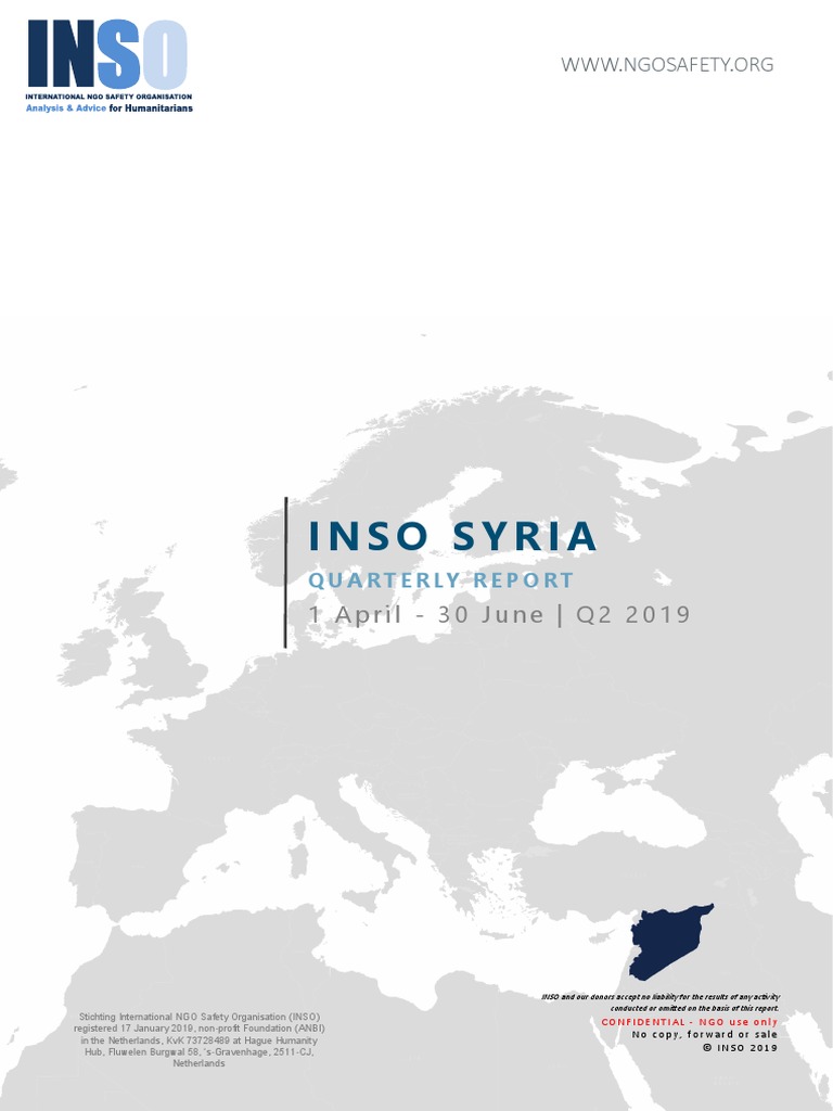 INSO Syria Quarterly Report - Q2 2019 - Unlocked PDF | PDF | Syria | Aleppo