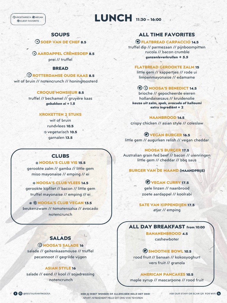 01 Lunchkaart 2023 Zonder Achtergrond | PDF