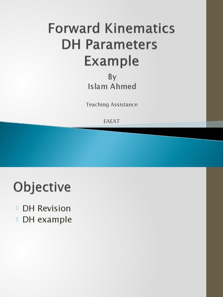 LAB 6 Forward Kinamatics DH Paramters | PDF