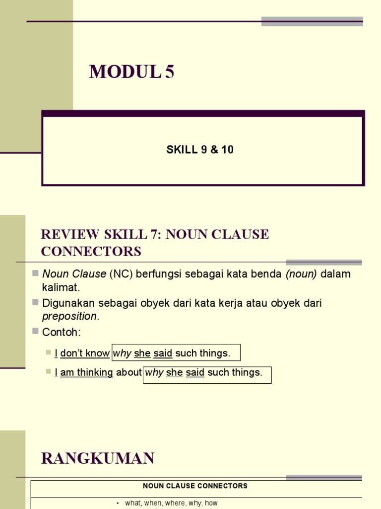 Modul 5 | PDF | Subject (Grammar) | Adjective