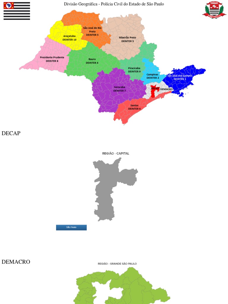 Regiões Da PCSP | PDF