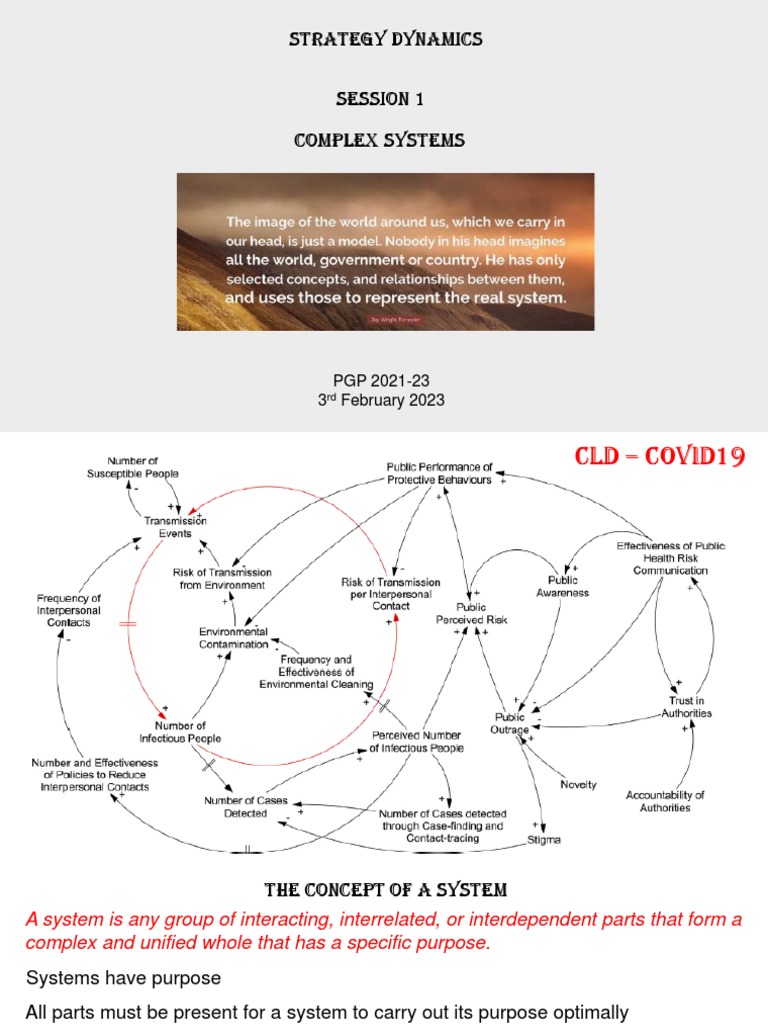 Session 1 - Complex Systems | PDF | System | Systems Theory
