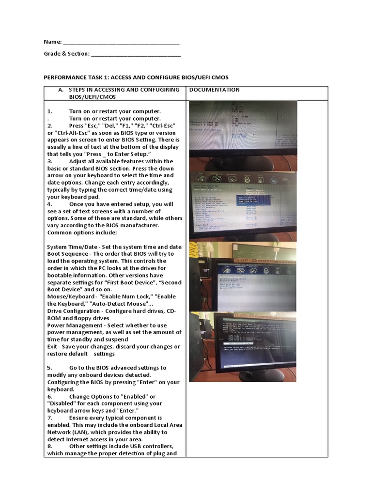 Q2 CSS Performance Task 2 | PDF | Bios | Booting