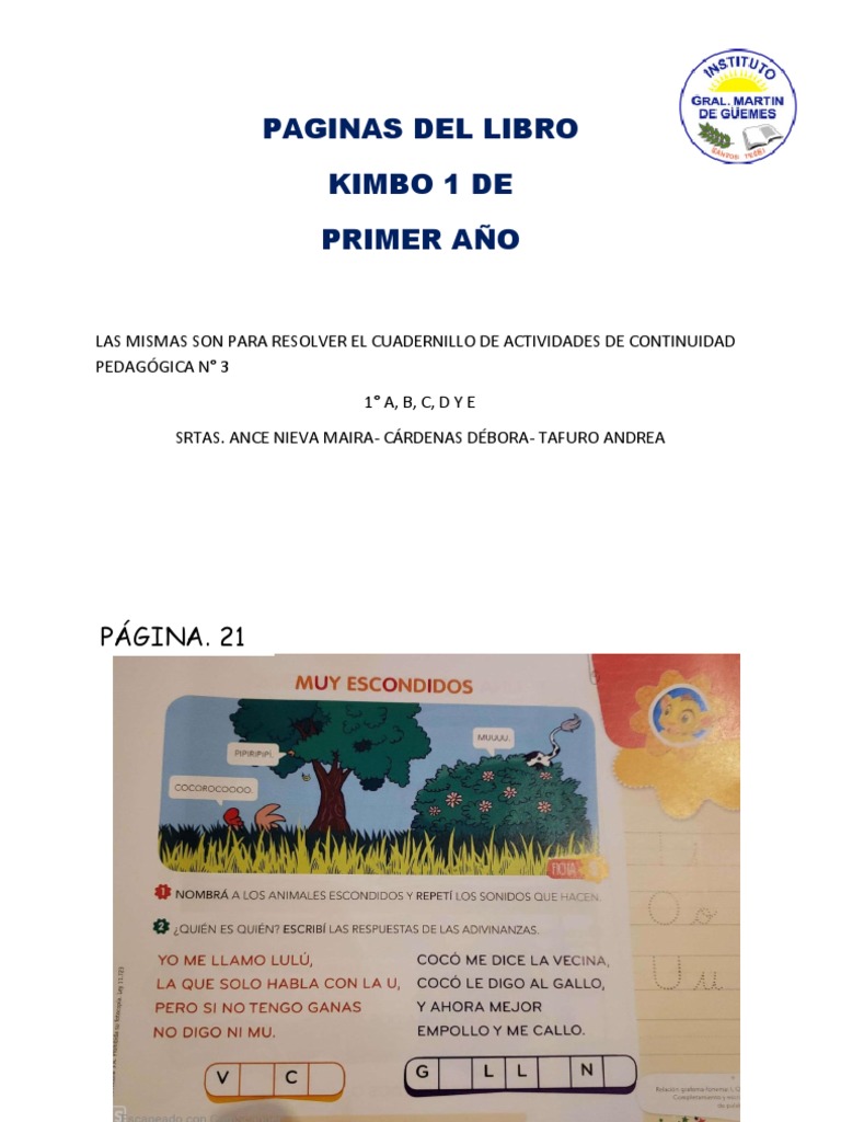 Kimbo Cuadernillo 3 | PDF