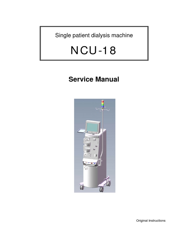 Nipro Ncu-18 Service Manual | PDF | Leak | Pump
