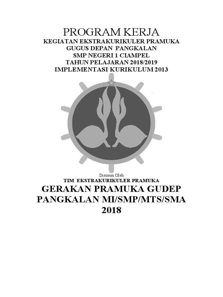 Program Kerja Eskul Pramuka | PDF