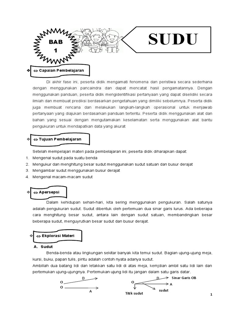 LKS MAT Sudut - Kelliling Luas | PDF | Metode & Bahan Ajar