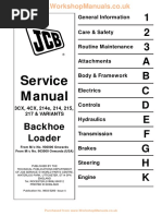 JCB 3CX Backhoe Loader Operator Manual | PDF