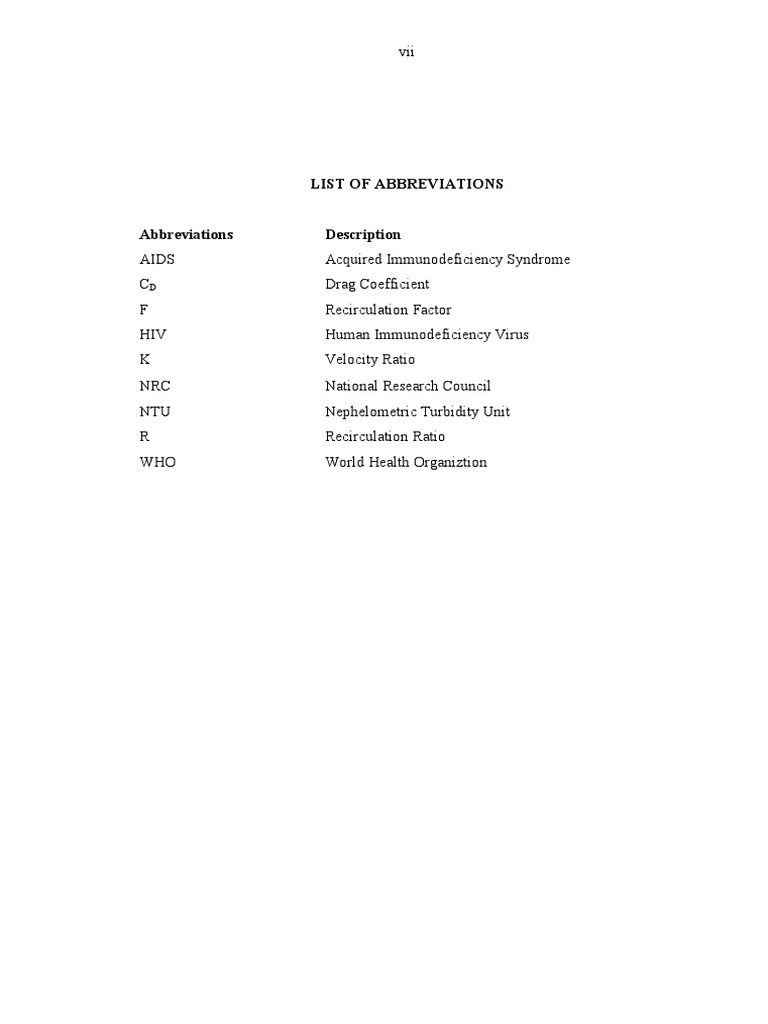 List of Abbreviations PDF | PDF