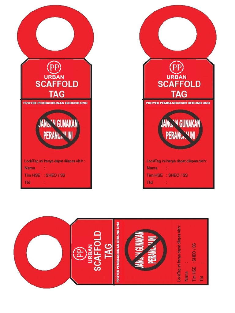 Contoh Tagging Scaffolding UNU | PDF | Bisnis