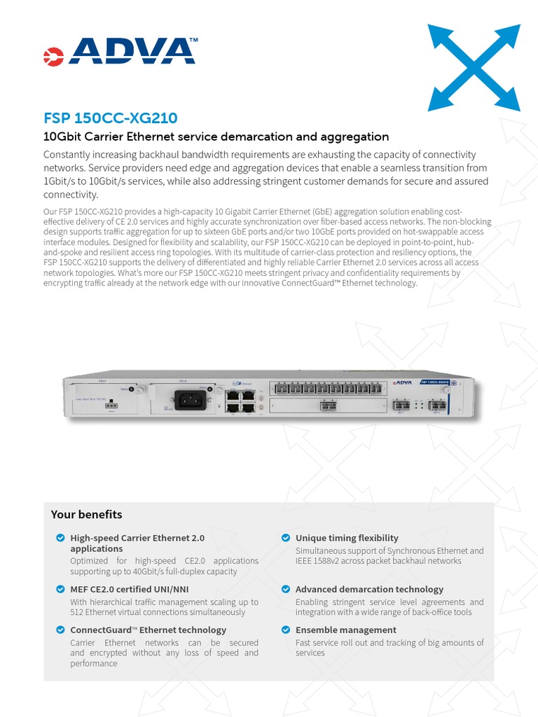 ADVA - FSP 150cc xg210 | Download Free PDF | Computer Network | Ethernet