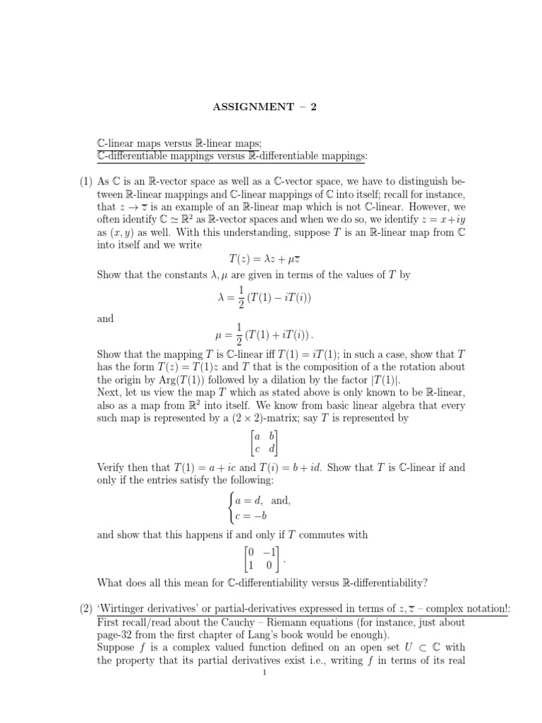 Assign 2 PDF | PDF | Function (Mathematics) | Derivative