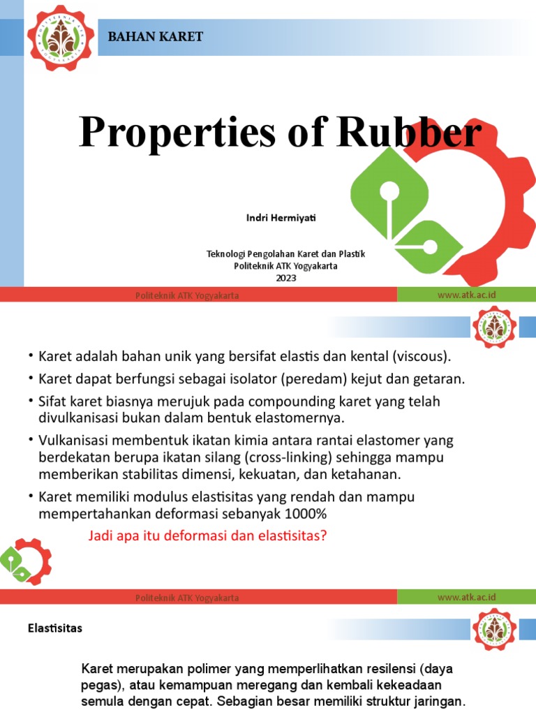 Properties of Rubber | PDF