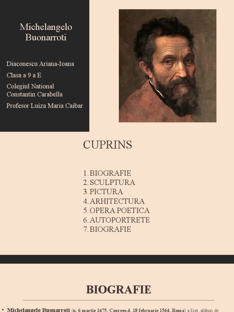 Michelangelo Buonarroti | PDF