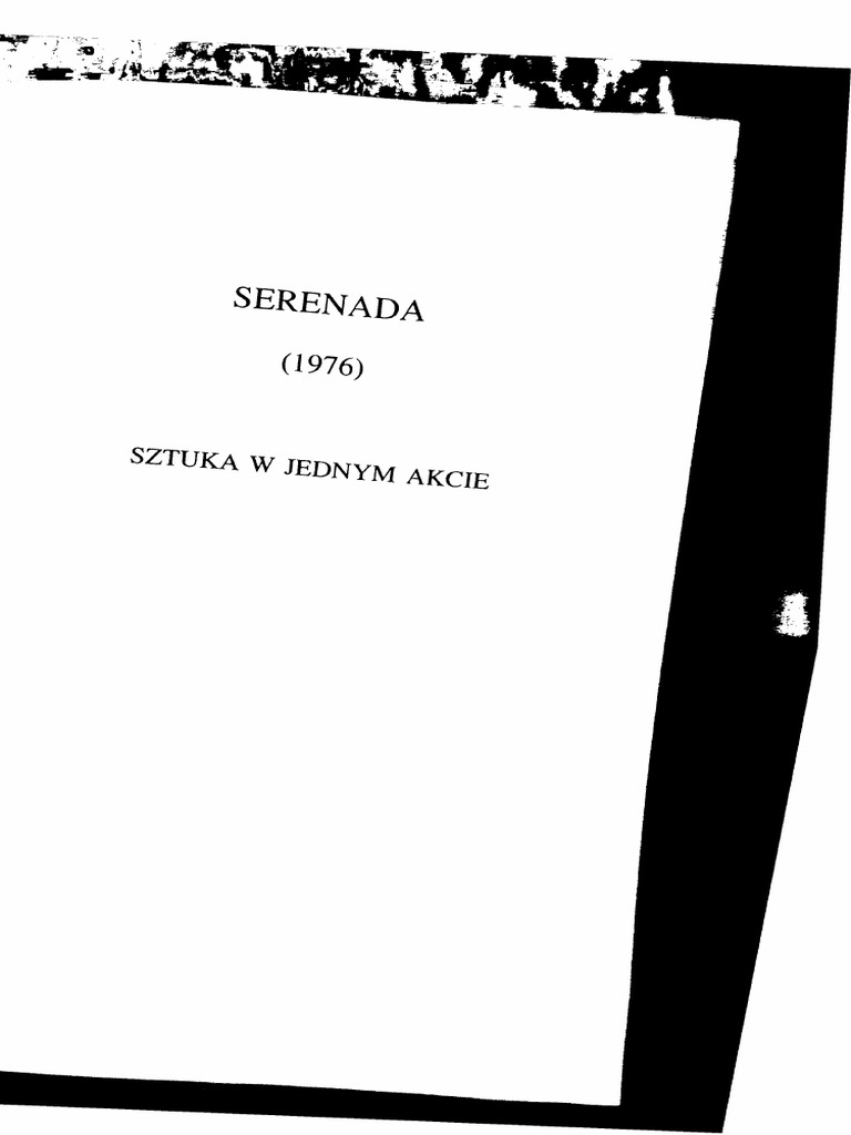 Mrożek Sławomir - SERENADA | PDF