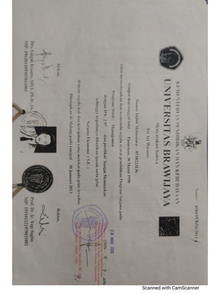 Ijazah Tri Ari PDF | PDF