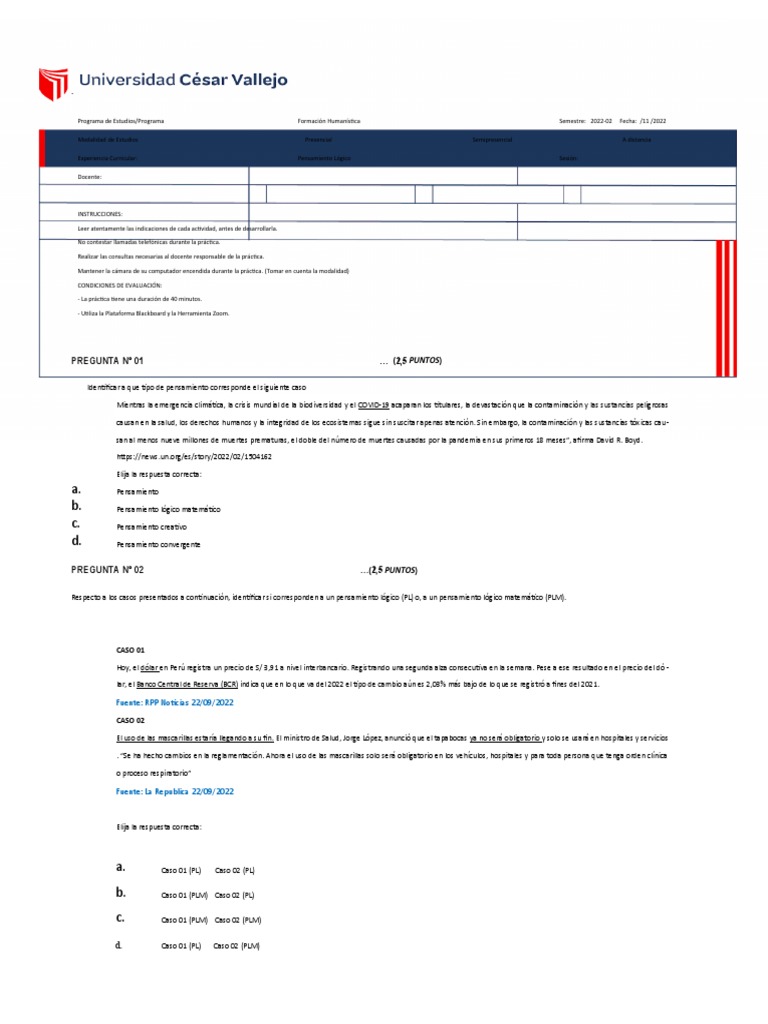 EXAMEN PARCIAL 01-Rezagado | PDF