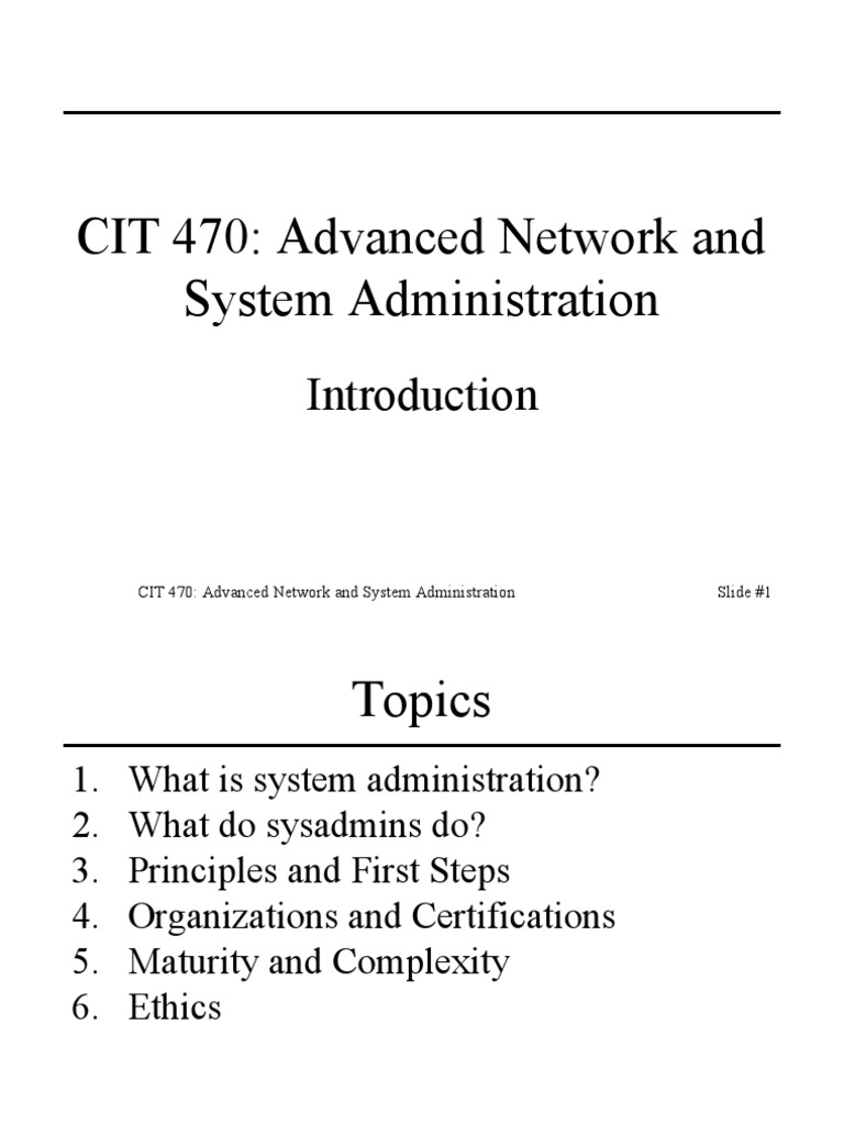 Introduction To SAAM | PDF | System Administrator | Computer Network