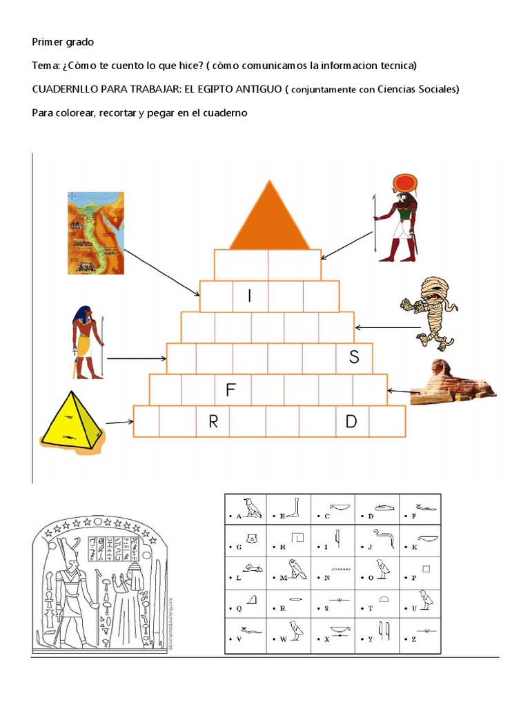 Actividades sobre el Antiguo Egipto | PDF | Ciencias sociales