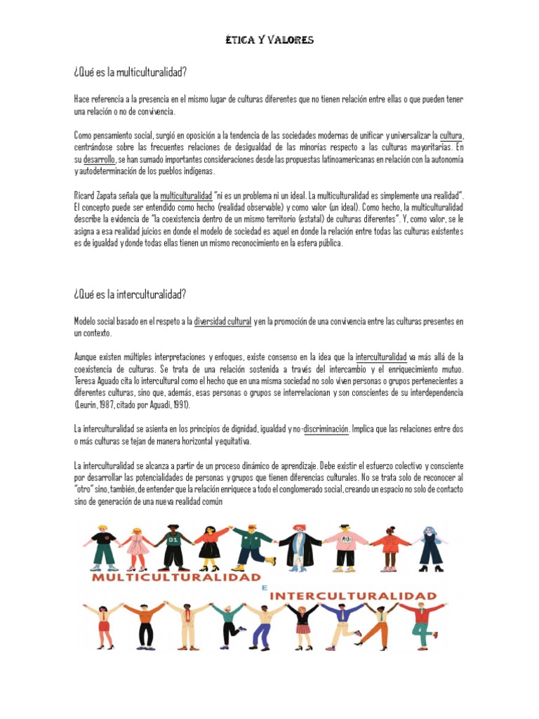 Qué Es La Multiculturalidad | PDF | Multiculturalismo | Teorías filosóficas