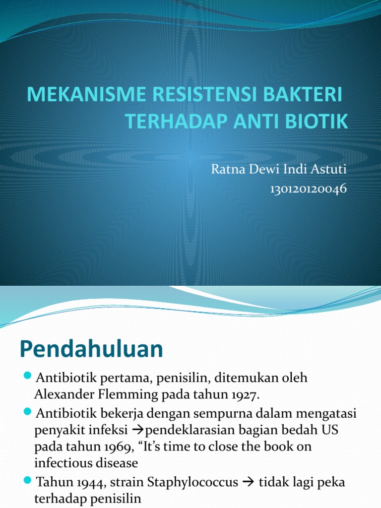 Mekanisme Resistensi Bakteri | PDF