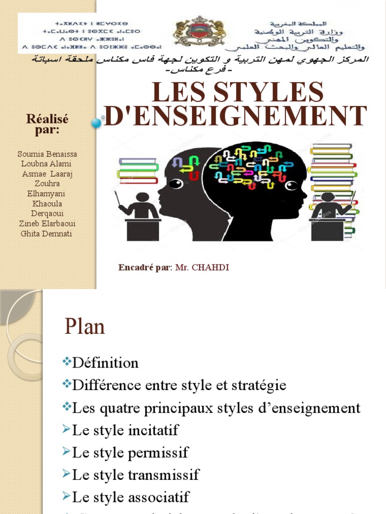 Les Styles D'enseignement | Télécharger gratuitement PDF | Enseignement ...