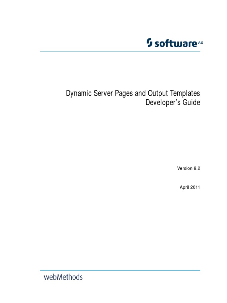 8-2-SP1 DSP and Output Template Developers Guide | PDF | Networking | Web Server