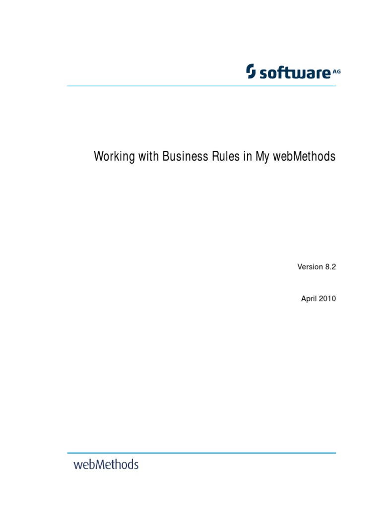 8-2-SP1 Working With Business Rules in My Webmethods | PDF | Data Type ...