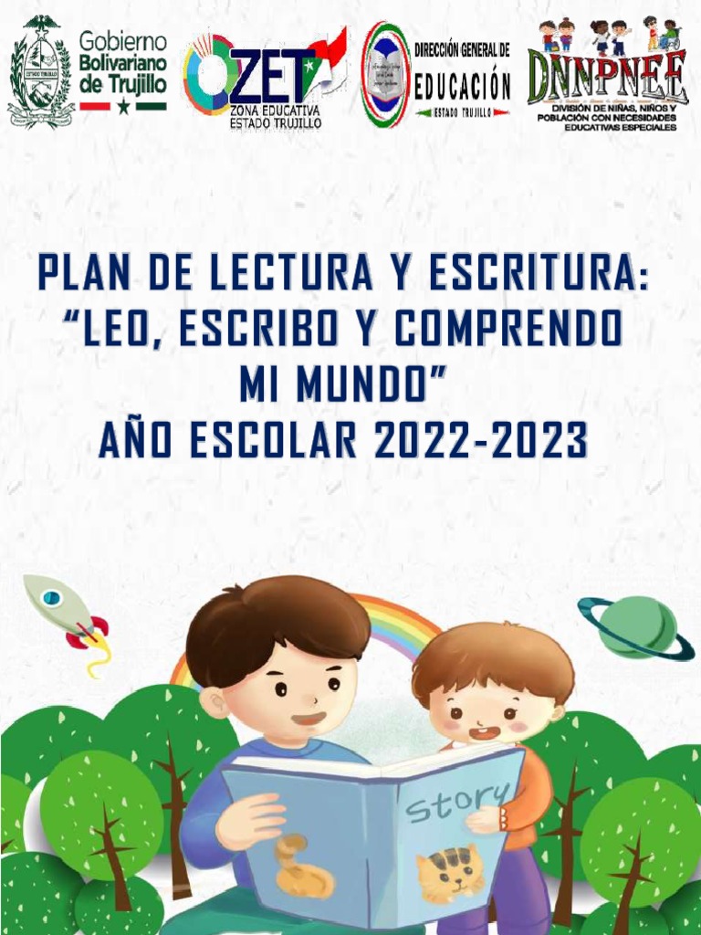 Plan de Lectura y Escritura Zonal 2022 - 2023 PDF | PDF | Aprendizaje | Educación de la primera ...